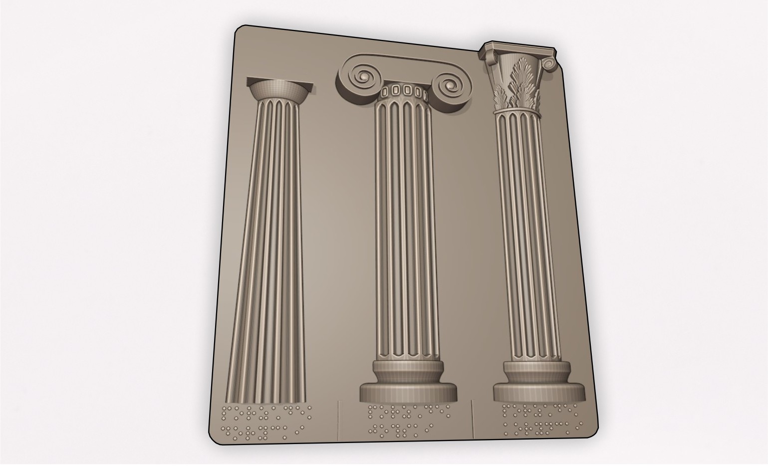 Kolumny i kapitele starożytnej Grecji – płaskorzeźba – Centrum Wiedzy ...